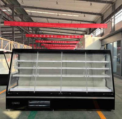 China 3‑Tier Adjustable Swing‑door 2560MM  Cooler Full LED Large‑capacity Supermarket Chiller for sale