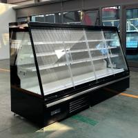 China 3‑Tier Adjustable Swing‑door 2560MM  Cooler Full LED Large‑capacity Supermarket Chiller for sale