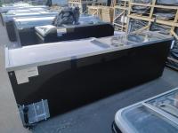China VENUS250 Commercial Display Freezer Supermarket Commercial Sliding Glass Flat Door Chest Freezer for sale