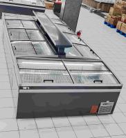 China OCEANUS210 Big Capacity Frozen Seafood Deep Freezer Stainless Steel Chest Freezer for Supermarket for sale