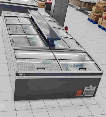 China OCEANUS210 Big Capacity Frozen Seafood Deep Freezer Stainless Steel Chest Freezer for Supermarket for sale
