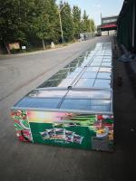 China 15Meters Extended‑length Custom Dimension  Full‑body  Printed Vinyl Wrap Island Freezer for sale