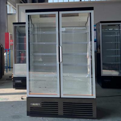 China MAXIMA Double‑door Large‑volume Upright Glass Door Fridge For Supermarket for sale