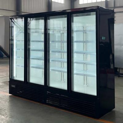 China MAXIMA 4DR Four‑door Extra‑large Capacity Upright Glass Door Fridge For Superstore for sale