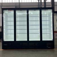 China MAXIMA 4DR Four‑door Extra‑large Capacity Upright Glass Door Fridge For Superstore for sale