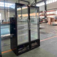 China MAXIMA Double‑door Large‑volume Upright Glass Door Freezer For Frozen Merchandise for sale
