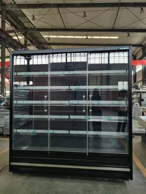 China Upright Glass Door Fridge with Adjustable Shelving and Anti Fog Glass GAEAECO187 for sale