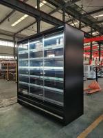China Upright Glass Door Fridge with Adjustable Shelving and Anti Fog Glass GAEAECO187 for sale