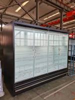 China Supermarket Multideck Display Fridge with Wide Glass Door Frontage and LED GAEAECO250 for sale