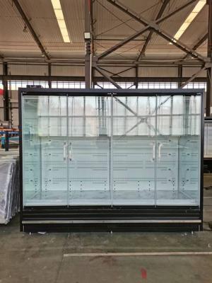 China Supermarket Multideck Display Fridge with Wide Glass Door Frontage and LED GAEAECO250 for sale