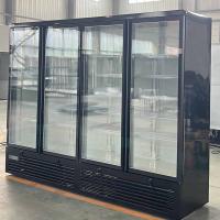China MAXIMA Four‑door Extra‑large Capacity Upright Glass Door Freezer For Superstore Frozen Merchandiser for sale