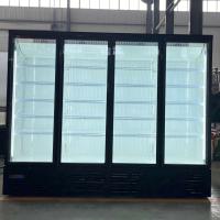 China MAXIMA Four‑door Extra‑large Capacity Upright Glass Door Freezer For Superstore Frozen Merchandiser for sale