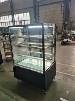 China VERA90TS Commercial Rear Sliding Door Right Angle LED Light Stainless Steel Anti Fog Food Grade for Hotel ODM Tailor Made Cake Display Chiller for sale