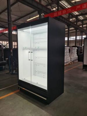 China Tall Multideck Display Fridge with Anti Fog Glass Doors and LED Lighting GAEAECO125L for sale