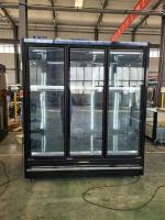 China Upright Glass Door Fridge with Tall Cabinet and Five Adjustable Shelves GAEAECO187L for sale