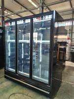 China Upright Glass Door Fridge with Tall Cabinet and Five Adjustable Shelves GAEAECO187L for sale