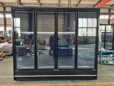 China Supermarket Multideck Display Fridge with Tall Cabinet and Wide Glass Doors GAEAECO250L for sale