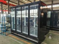 China Supermarket Multideck Display Fridge with Tall Cabinet and Wide Glass Doors GAEAECO250L for sale