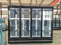 China Supermarket Multideck Display Fridge with Tall Cabinet and Wide Glass Doors GAEAECO250L for sale