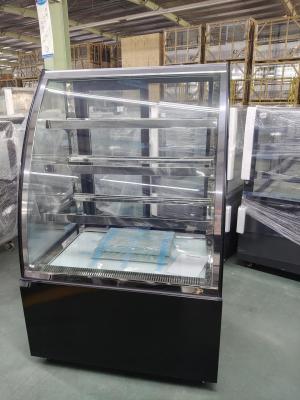 China ROSA 90TS Elegant Curved Glass Door with 3 Shelf Cake Showcase for Cake and Snack in Bakery Shop for sale