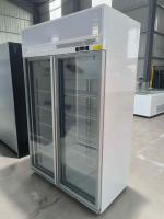 China TRIMA Double‑Door Low‑E Glass Upright Glass Door Fridge For Supermarket Merchandiser for sale