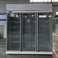 China TRIMA Triple‑door Extended Upright Glass Door Fridge For Hypermarket Fresh Merchandising for sale