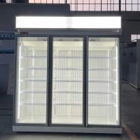 China TRIMA Triple‑door Extended Upright Glass Door Fridge For Hypermarket Fresh Merchandising for sale