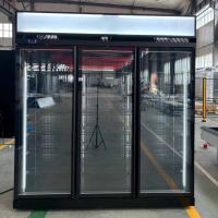 China TRIMA Triple Anti‑fog Glass Upright Display Freezer Pre‑made Frozen Ingredients for sale
