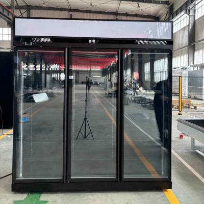 China TRIMA Triple Anti‑fog Glass Upright Display Freezer Pre‑made Frozen Ingredients for sale