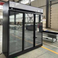 China TRIMA Triple Anti‑fog Glass Upright Display Freezer Pre‑made Frozen Ingredients for sale