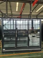 China Supermarket Upright Glass Door Freezer with 5 Layers Adjustable Shelves and LED CRONUS234 for sale