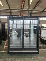 China Tall Upright Glass Door Freezer with Triple Glass and Vertical LED Lighting CRONUS156L for sale