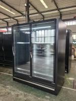 China Tall Upright Glass Door Freezer with Triple Glass and Vertical LED Lighting CRONUS156L for sale