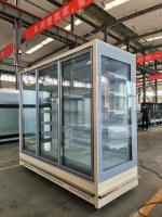 China Supermarket Upright Glass Door Freezer with Tall Cabinet and Adjustable Shelving CRONUS234L for sale