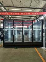 China Tall Upright Glass Door Freezer with Wide Frontage and Anti Fog Triple Glass CRONUS312L for sale