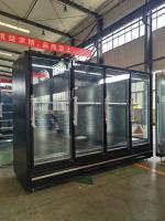 China Tall Upright Glass Door Freezer with Wide Frontage and Anti Fog Triple Glass CRONUS312L for sale
