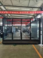 China Tall Upright Glass Door Freezer with Wide Frontage and Anti Fog Triple Glass CRONUS312L for sale
