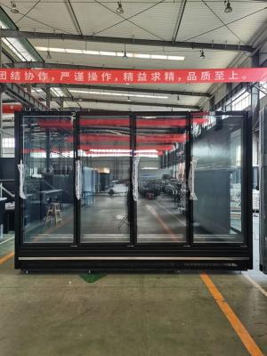 China Tall Upright Glass Door Freezer with Wide Frontage and Anti Fog Triple Glass CRONUS312L for sale