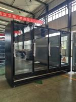 China Tall Upright Glass Door Freezer with Wide Frontage and Anti Fog Triple Glass CRONUS312L for sale