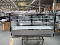 China LISA120R Mini Countertop Pastry Display Case Cake Desert Display Cooler Small Glass Refrigerator for sale