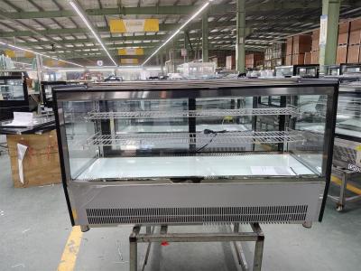 China LISA120R Mini Countertop Pastry Display Case Cake Desert Display Cooler Small Glass Refrigerator for sale