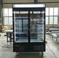 China KBGDM Double‑door Upright Glass Door Fridge For Mid‑size Supermarket Fresh Merchandising for sale