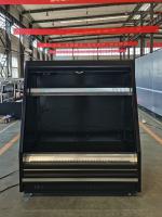 China Semi Height Commercial Open Display Fridge with Compact Footprint and Adjustable Shelves RHEA125 for sale
