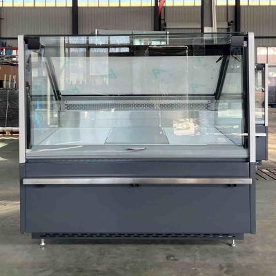 China PHEA 125RP Lift‑up Flat Glass Commercial Fresh Meat Refrigerated Showcase for sale