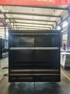 China Plug In Multideck Open Display Fridge with Wide Frontage and LED Lights ELF187 for sale