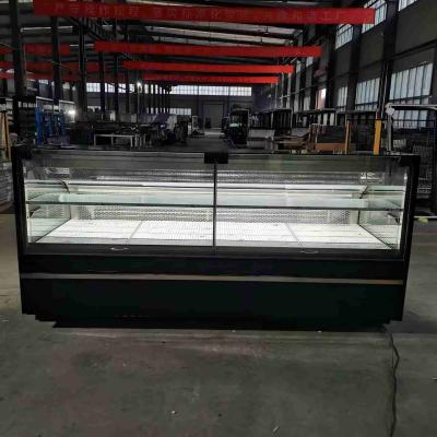 China PHEA 250RDP Stainless Steel Bumper Deli Refrigerated Serve‑Over Merchandiser for sale