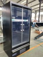 China Compact Upright Glass Door Fridge with Anti Fog Glass and LED Lighting ELF94GR for sale