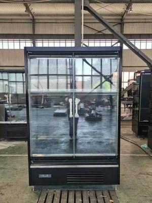 China Commercial Upright Glass Door Fridge with Adjustable Shelves and R290 Cooling ELF125GR for sale