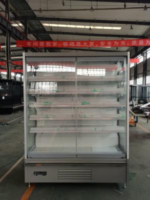 China Supermarket Upright Glass Door Fridge with LED Shelves and Fan Cooling ELF150GR for sale