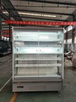 China Supermarket Upright Glass Door Fridge with LED Shelves and Fan Cooling ELF150GR for sale